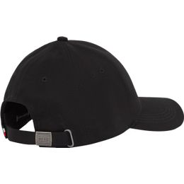Tommy Hilfiger Herren Baseball Cap "TH FOUNDATION HCT 6 PANEL CAP", schwarz, unifarben, Web, Baumwolle, Caps, Mit festem Schirm