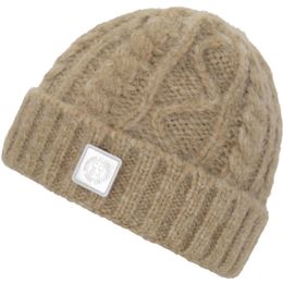 Chillouts Damen Beanie "Rory Hat", beige, unifarben, Obermaterial: 54% Polyacryl, 41% Polyamid, 5% Alpaka, M&uuml;tzen, Beanie mit Zierstrick