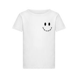 Merchcode Mädchen T-Shirt "Merchcode Girls Good Vibes Club - T-Shirt"weiß, Gr. 122, bedruckt, 100% Baumwolle, Shirts