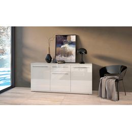 Kommode Places of Style, B:150cm H:84,6cm T:45,2cm, beige, Spanplatte, Wohnzimmer, Sideboards, "Piano", UV lackiert, Soft-Close Funktion