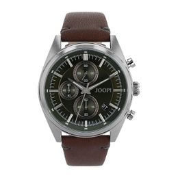 JOOP! JOOP Herren Chronograph, braun, Armbanduhren, Quarzuhr, Armbanduhr, Herrenuhr, Lederarmband, analog, Tag