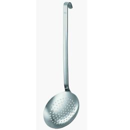 R&ouml;sle R&Ouml;SLE Schauml&ouml;ffel, &Oslash; 12cm - L: 35cm, silber, Kochl&ouml;ffel, Abseihl&ouml;ffel mit Hakengriff, Edelstahl 18/10, sp&uuml;lmaschinengeeignet