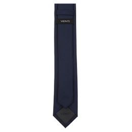 Venti Herren Krawatte "Venti Krawatte uni", blau, 70% Polyester, 30% Seide, Krawatten