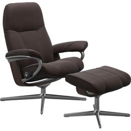 stressless "Consul" mit Cross Base, Gr&ouml;&szlig;e S, M & L, Holzakzent Wenge