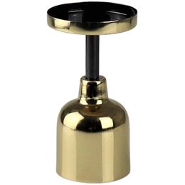 AM Design Kerzenhalter "aus Metall", B/H/T: 13,5cm, gold, Kerzenhalter, Stumpenkerzenhalter, H&ouml;he ca. 13,5 cm