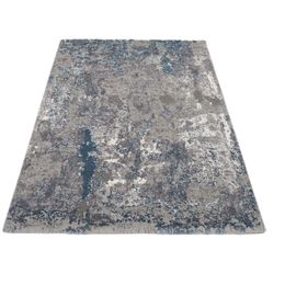 Teppich, B:160cm H:20mm L:230cm, grau, OCI DIE TEPPICHMARKE, Kunstfaser, Wohnzimmer, Teppiche, "Juwel Liray", Kurzflor, Wohnzimmer, Marmor Optik,