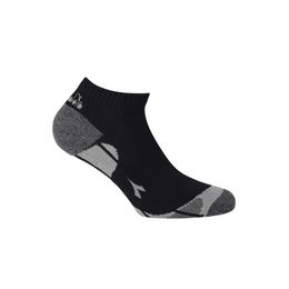 Diadora Herren Kurzsocken "Socken 12er Pack", Gr. 39, schwarz, Obermaterial: 56% Polypropylen PP. 22% Baumwolle CO. 19% Polyester PES. 3% Elasthan