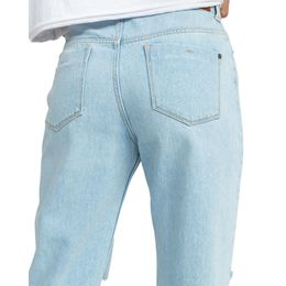 Roxy Damen Straight-Jeans "Fresh Way Mid", blau, Gr. 26, 100% Baumwolle, Jeans