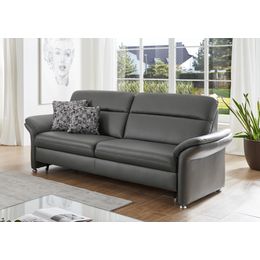 3-Sitzer DIE PLANBAR, B:228cm H:96cm T:92cm, grau, Sofas, "PN-EM16031, ohne Kopfst&uuml;tzen", wahlweise mit Relaxauszug