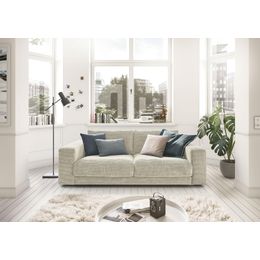 2-Sitzer 3C CANDY, B:230cm H:85cm T:127cm, beige, 88% Polyester, 12% Polyacryl, Sofas, "Enisa softig und legeres Big-Sofa, bequem und komfortabel",