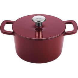 Fissler Bräter "Moments Collection", 4,5 l + Ø 23cm + Höhe 17cm, rot, Töpfe, Deckel mit Fissler AromaStar Kondensatfunktion