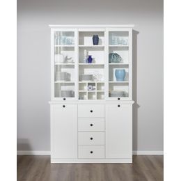 Buffetaufsatz Home Affaire, B:119cm H:106cm T:36cm, wei&szlig;, FSC-zertifizierter Holzwerkstoff, M&ouml;belaufs&auml;tze, "&Ouml;rebro", Buffetaufsatz mit 2 T&uuml;ren & 9