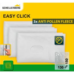 Schellenberg Fliegengitter-Gewebe "3er Set Pollenschutzvlies Austauschset", B/H: 130cm x 150cm, 1er Pack, weiß, Insektenschutzgitter, für