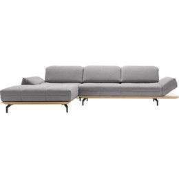 Ecksofa, B:293cm H:117cm T:212cm, grau, CREATION BY ROLF BENZ, Wohnzimmer, Sofas, "CR.420, Designecksofa, L-Form", in 2 Qualit&auml;ten, Holzrahmen in