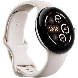Google Smartwatch "Pixel Watch 3 45mm WIFI", weiß, Smartwatches