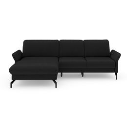 Sit & More Ecksofa SIT & MORE, B:253cm H:84cm T:165cm, schwarz, Wohnzimmer, Sofas, "Fashion L-Form", wahlweise mit Kopfteilverstellung und Vorziehsitz, motorisch