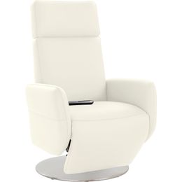 Sit & More Relaxsessel SIT & MORE, B:71cm H:112cm T:82cm, beige, Luxus-Kunstleder;NaturLEDER (echtes Rindsleder);Luxus-Microfaser (100% Polyester), Wohnzimmer,