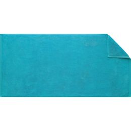 Duschtuch Egeria, B:75cm L:160cm, blau, Walkfrottier, Obermaterial: 100% Baumwolle, Handtücher, "Elegant", Uni Programm mit Webkante, reine Baumwolle