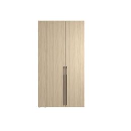 Kleiderschrank Home Affaire, B:110,9cm H:207,5cm T:58cm, beige, Melamin, Jugendzimmer, Schr&auml;nke, "TRENTO Garderobe, W&auml;scheschrank mit Spiegel und