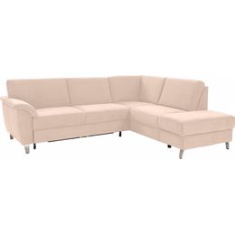 Sit & More Ecksofa SIT & MORE, B:250cm H:87cm T:201cm, beige, Kunstleder SOFTLUX;Luxus-Microfaser (100% Polyester), Wohnzimmer, Sofas, "Texel L-Form", mit