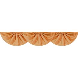 Weckbrodt-Gardinen Mittelbogen WECKBRODT, B:100cm H:40cm, orange, Polyester, Gardinen, "Nicoletta", Querbehang, Gardine, Store, blickdicht