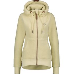 alife and kickin ALIFE & KICKIN Damen Kapuzensweatjacke "Damen YasminAK G", beige, Gr. M, 100% Polyester, Sweatjacken