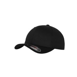 Flexfit Kinder Flex Cap "Flexfit Flexfit Wooly Combed Toddler"schwarz, schwarz, unifarben, 63% Polyester, 34% Baumwolle, 3% Elasthan, Caps