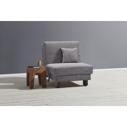 ell+ell Sessel ELL + ELL, B:85cm H:85cm T:100cm, grau, 92% Polyester 8% Nylon, Wohnzimmer, Sessel, "Enny"
