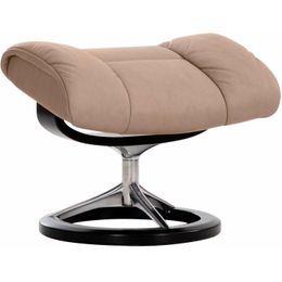 Hocker stressless, B:53cm H:41cm T:39cm, beige, Leder BATICK: durchgef&auml;rbtes und genarbtes M&ouml;belleder;Leder PALOMA: durchgef&auml;rbtes
