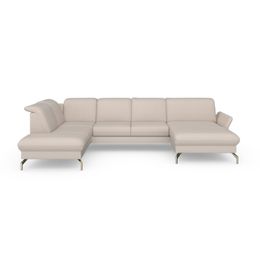 Sit & More Wohnlandschaft SIT & MORE, B:338cm H:84cm T:207cm, beige, Sofas, "Fashion U-Form", wahlweise mit Kopfteilverstellung, Vorziehsitz, motorisch,
