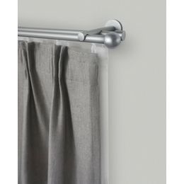 Gardinenstange Garesa, L:150cm &Oslash;:16mm, silber, Aluminium, Gardinenstangen, "SEFRA", Vorhanggarnitur,Innenlaufgarnitur, verl&auml;ngerbar, Endknopf Kugel