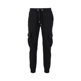 Herren Jogginghose "Terry Jogger", schwarz, Gr. XS, Alpha Industries, Obermaterial: 80% Baumwolle, 20% Polyester, Hosen