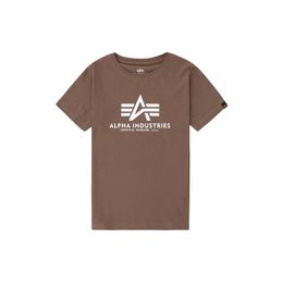 Mädchen T-Shirt "Basic T-Shirt BL K", grau, Gr. 8, Alpha Industries, Obermaterial: 100% Baumwolle, Shirts