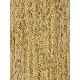 Sisalteppich CarpetFine, H:13mm &Oslash;:200cm, beige, Jute, Teppiche, "Juteteppich Luca", nat&uuml;rliches Pflanzenmaterial von Hand gewebt, Boho Style