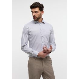 Eterna Herren Langarmhemd "MODERN FIT"grau, Gr. 43, 100% Baumwolle, Hemden, NON IRON (b&uuml;gelfrei)