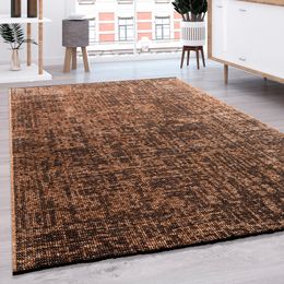 Teppich Paco Home, B:80cm H:4mm L:150cm, beige, Polyester, Wohnzimmer, Teppiche, "Melbourne 690", Flachgewebe, modernes Design, ideal im Wohnzimmer &