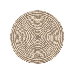 Fu&szlig;matte Salonloewe, B:85cm H:7mm &Oslash;:85cm, grau, Kunstfaser, Polyamid, Flur, Teppiche