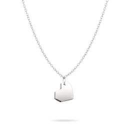 Damen Kette mit Anhänger "Schmuck Edelstahl Urban Heart Herz", Edelstahl, L: 45 B: 1mm, silber, Liebeskind Berlin, Edelstahl, B:1mm, Halsketten
