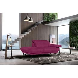 Egoitaliano Ottomane "Anais, erstklassiges Designsofa, Breite 179 cm, Fußfarbe schattengrau", B/H/T: 179cm x 74cm x 106cm, Luxus-Microfaser, Ottomane