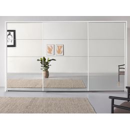 Schwebetürenschrank Rauch, B:368cm H:214cm T:68cm, weiß, Holzwerkstoff, Schränke, "Kleiderschrank Schrank Garderobe OTELI inkl. 3 Innenschubladen",