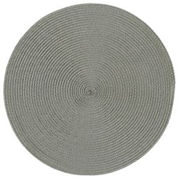 Platzset stuco, &Oslash;:35cm, grau, Obermaterial: 100% Polypropylen, Platzsets, "Polypro"