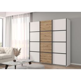 Kleiderschrank Rauch, B:203cm H:229cm T:62cm, weiß, Holzwerkstoff, Schlafzimmer, Schränke, "Schwebetürenschrank OTTO ́s Choice Garderobe Schrank TOP
