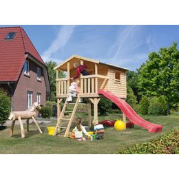 Konifera Kinder Spielturm "Unfug", beige, Holzwerkstoff, B:198cm H:309cm T:244cm, Spieltürme, BxTxH: 198x244x309 cm
