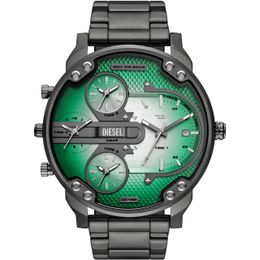 Diesel Herren Quarzuhr "MR. DADDY SLIM", grau, Armbanduhren, Armbanduhr, Herrenuhr, Edelstahlarmband, analog, Tag