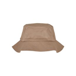 Trucker Cap Flexfit "Flexfit Unisex Flexfit Cotton Twill Bucket Hat Kids", Damen, Gr. onesize, khaki, 98% Baumwolle, 2% Elasthan, unifarben, Caps