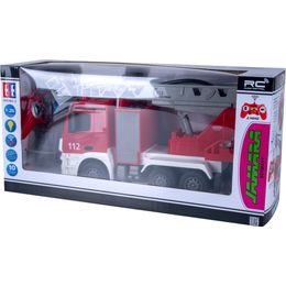 Jamara Kinder RC-LKW "Feuerwehr Drehleiter Mercedes -Benz Antos 2,4GHz", rot, Kunststoff, B:12,3cm H:17,7cm T:32,6cm, Fernlenkfahrzeuge, mit