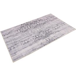 Badematte Wecon Home, H:6mm, blau, Polyester, Badematten, "Sydney", Vintage Orient Stil, Badezimmerteppich, waschbar