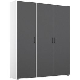 Kleiderschrank Rauch, B:140cm H:194cm T:53cm, weiß, Holzwerkstoff, Schlafzimmer, Schränke, "VOYAGER Otto ́s Choice Garderobe Wäscheschrank TOPSELLER