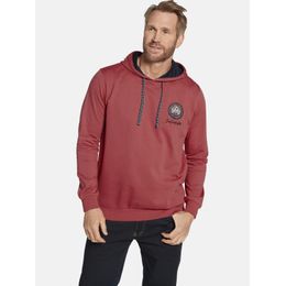 Jan Vanderstorm Herren Kapuzensweatshirt "Sweatshirt WYN", rot, Gr. L, Obermaterial: 100% Baumwolle CO., Sweatshirts