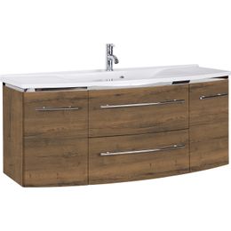 Waschtisch SAPHIR, B:122cm H:90cm T:48cm, braun, Badezimmer, Waschtische, "3040", Breite 122 cm